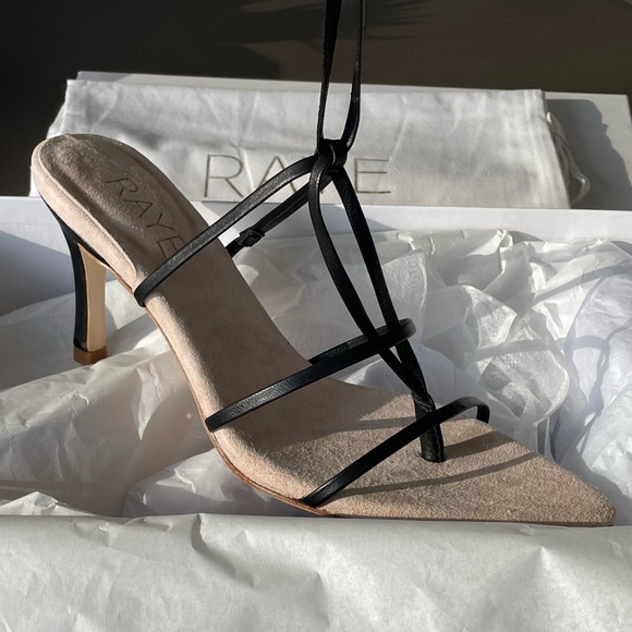 RAYE | Shoes | Raye Black Strap Heels | Poshmark